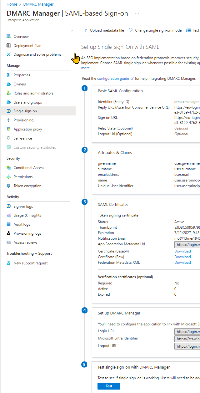 Configuring Single Sign-On with Microsoft Entra ID